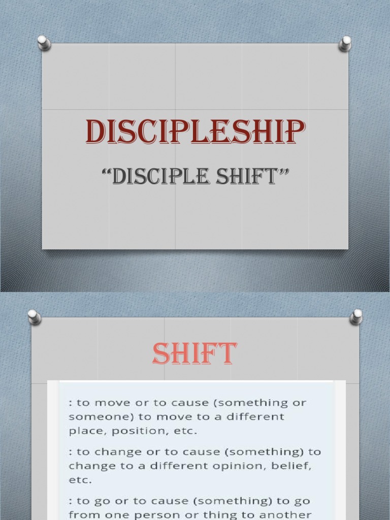 Disciple Shift - Pau | PDF | Disciple (Christianity) | Gospel Of Matthew