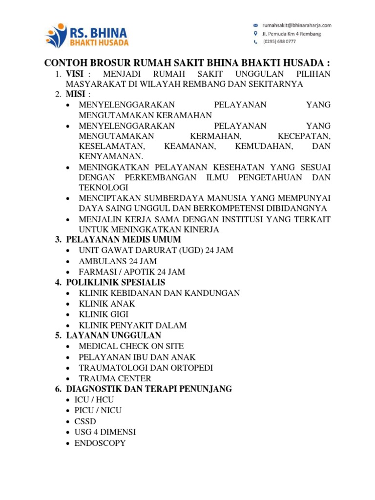 Contoh Isi Brosur | PDF