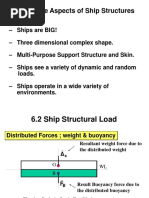 Shear Force and Bending Moment in Ships | PDF | Buoyancy | Bending