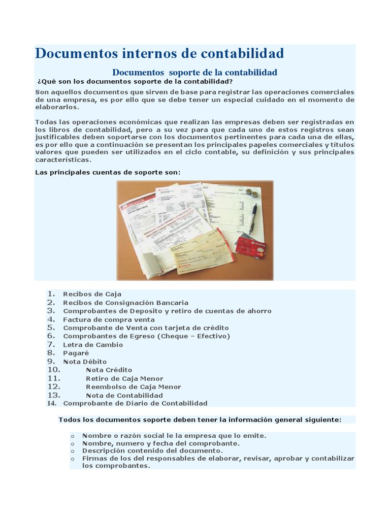 Documentos Internos de Contabilidad | PDF | Bancos | Factura