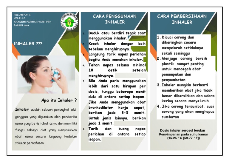 CARA PENGGUNAAN DAN PERAWATAN INHALER | PDF