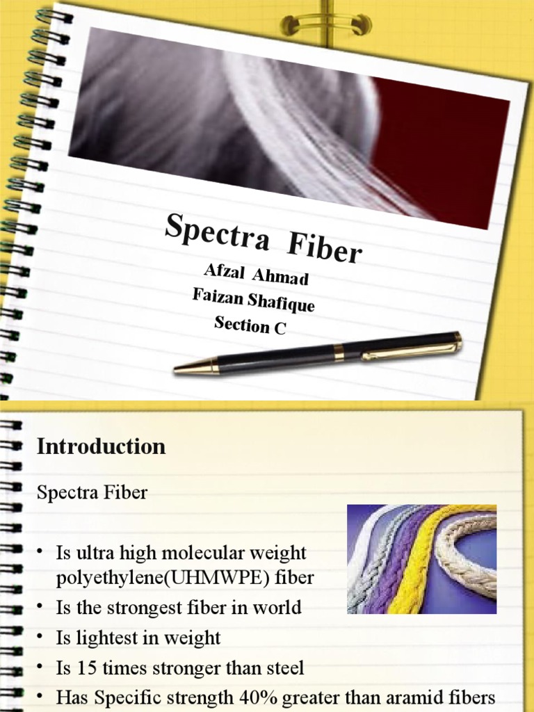 Spectra Fiber: Afzal Ahmad Faizan Shafique Section C | PDF | Chemistry ...