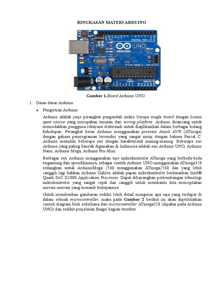 Materi Arduino | PDF