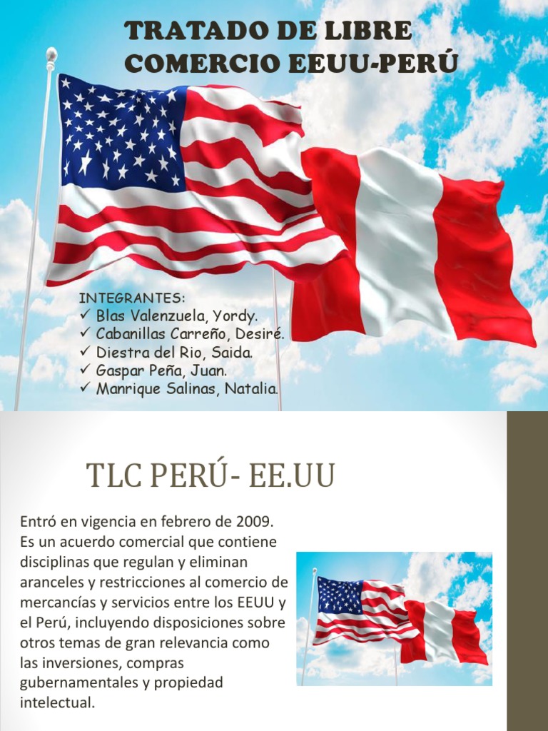 TLC Peru Eeuu | PDF | Tratado de Libre Comercio Norteamericano | Perú