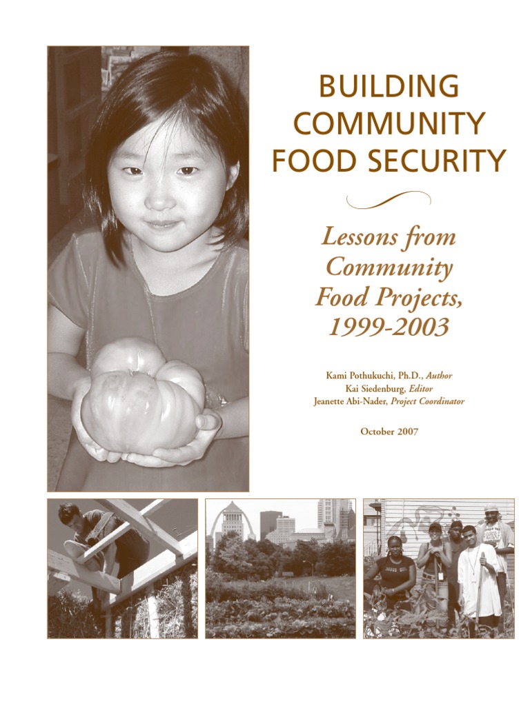 Building Community Food Security: Lessons Learned From Community Food ...