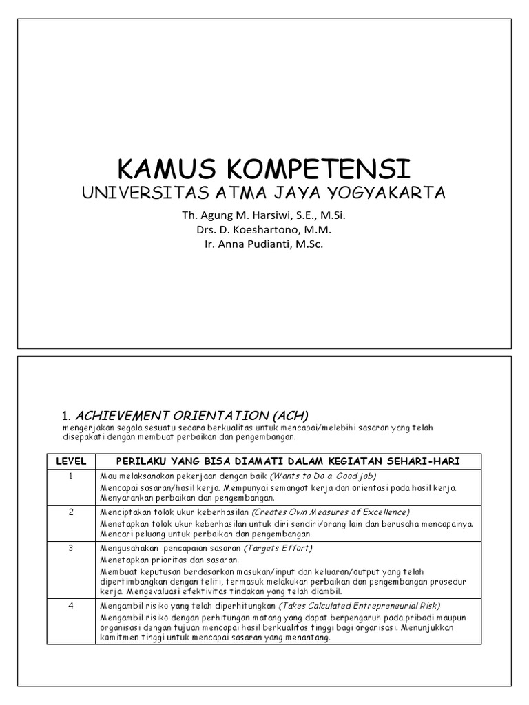 02 - Kamus Kompetensi | PDF