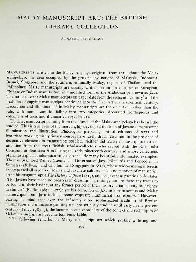Malay Manuscript Annabel Gallop PDF | PDF | Java | Manuscript