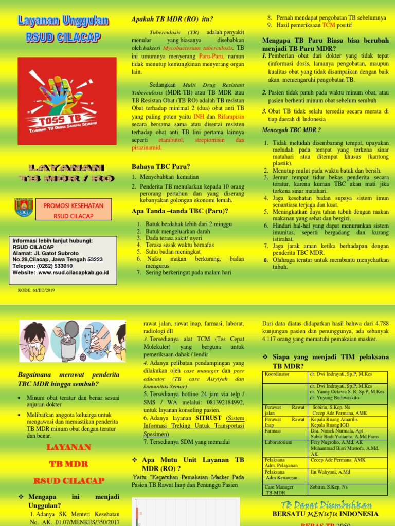 Leaflet Layanan Unggulan TB MDR | PDF