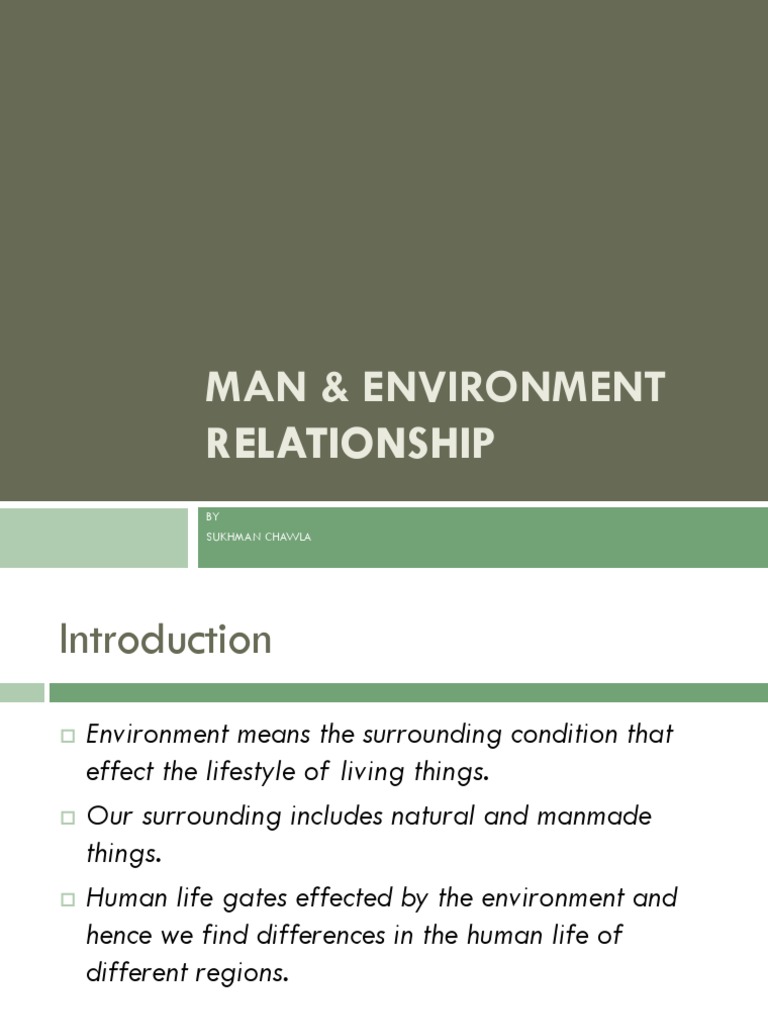 Man and Environment | PDF | Environmentalism | Natural Environment