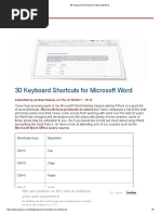 Visio Keyboard Shortcuts | PDF | Human–Computer Interaction | Computing