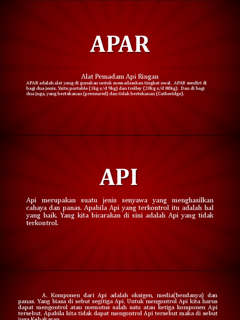 Cara Memadamkan Api Dengan Apar Pdf