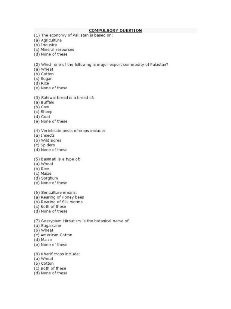 Questions | PDF | Ploidy | Agriculture