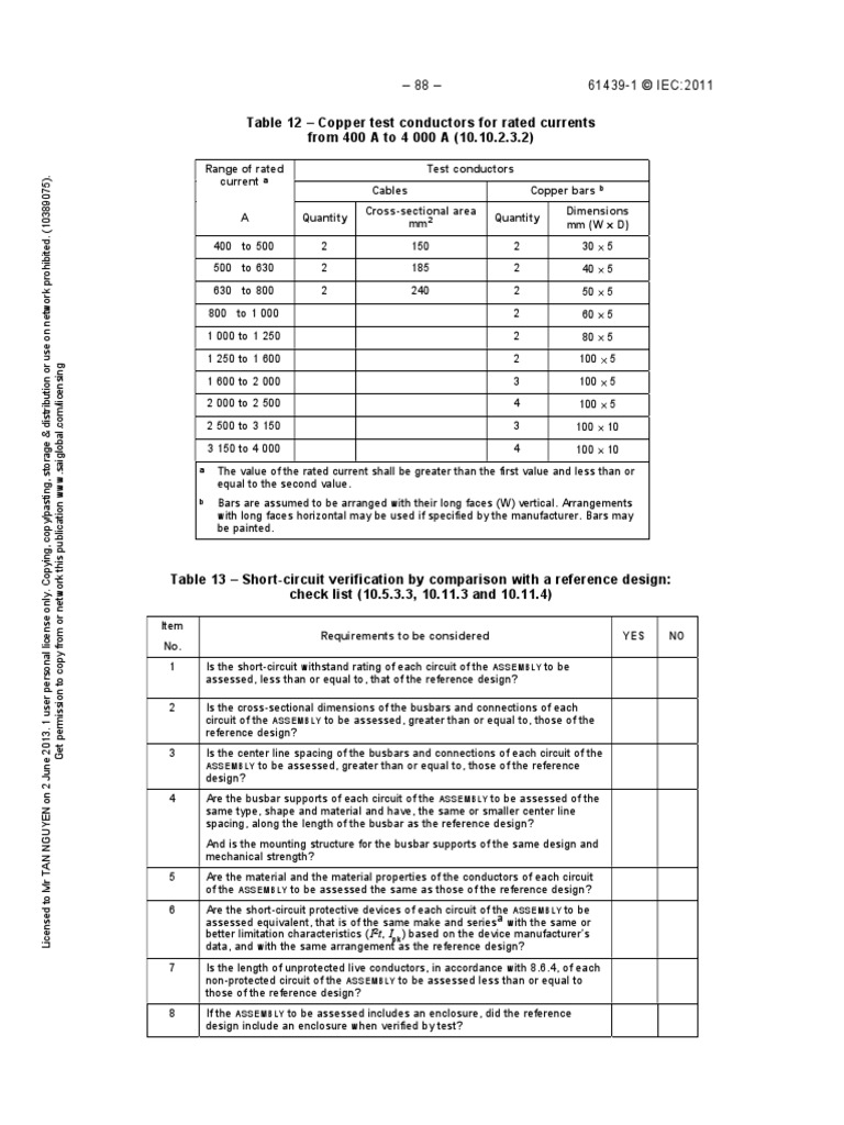 Iec61439 PDF | PDF | Electrical Conductor | Electrical Components
