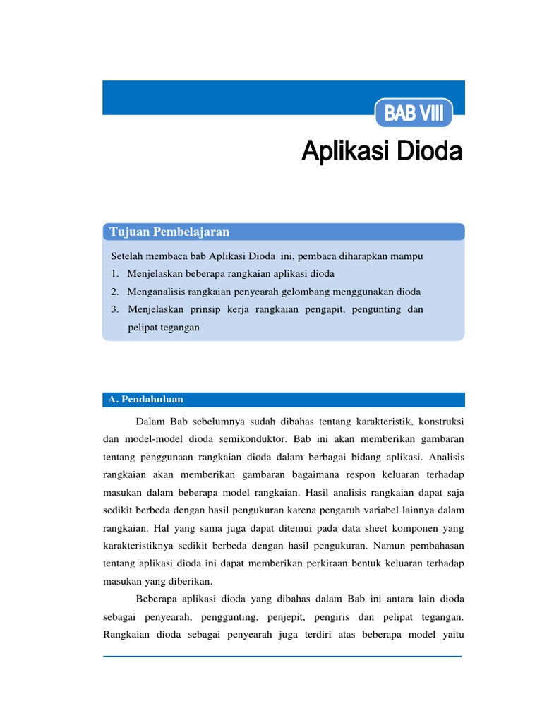 Aplikasi Dioda PDF | PDF