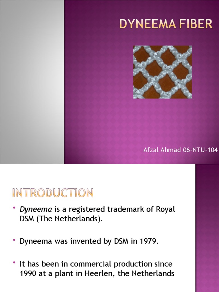 Dyneema Fiber | PDF | Chemistry | Polymer Chemistry