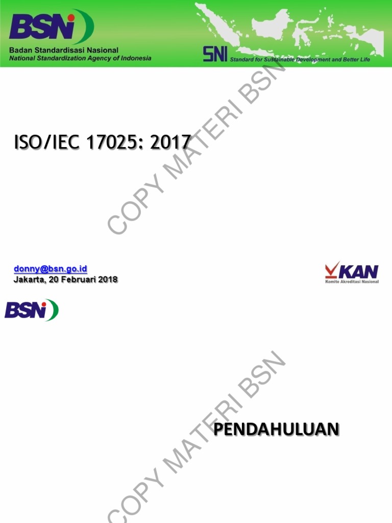 (20191105) SNI ISO IEC 17025 - 2017 - KLT BSN Surabaya PDF | PDF