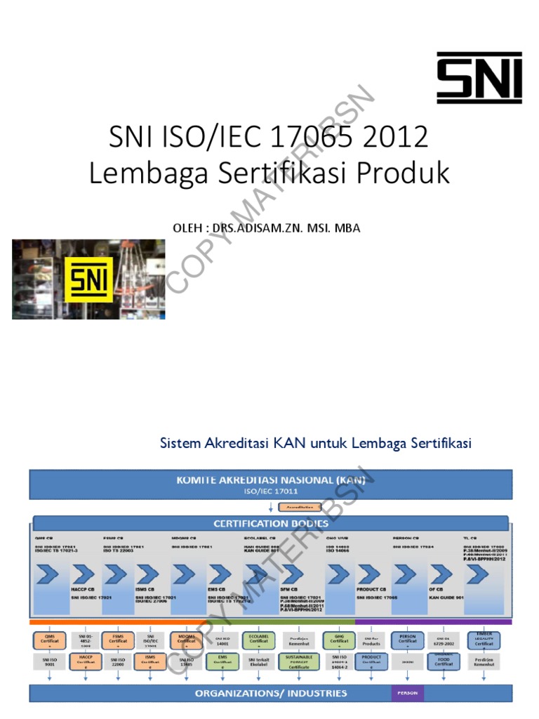 Sni Iso Iec 17065 | PDF