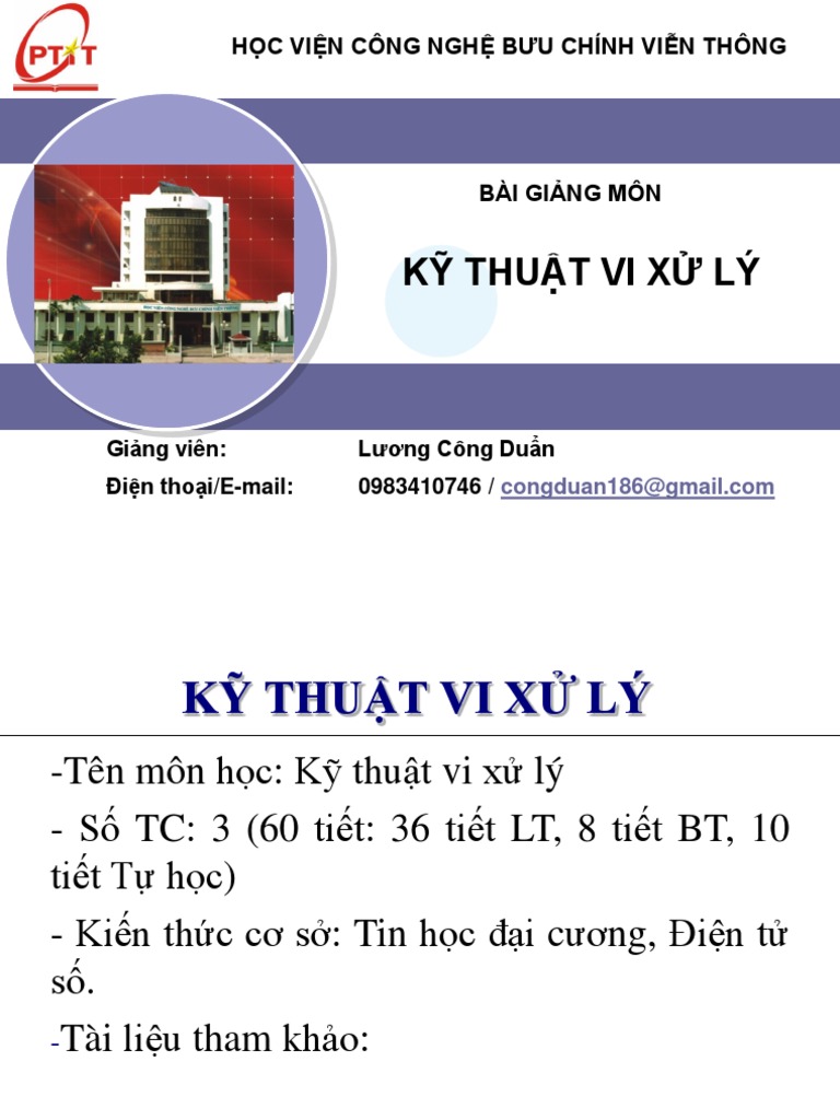 Chuong1 - Tong Quan Ve VI Xu Ly | PDF