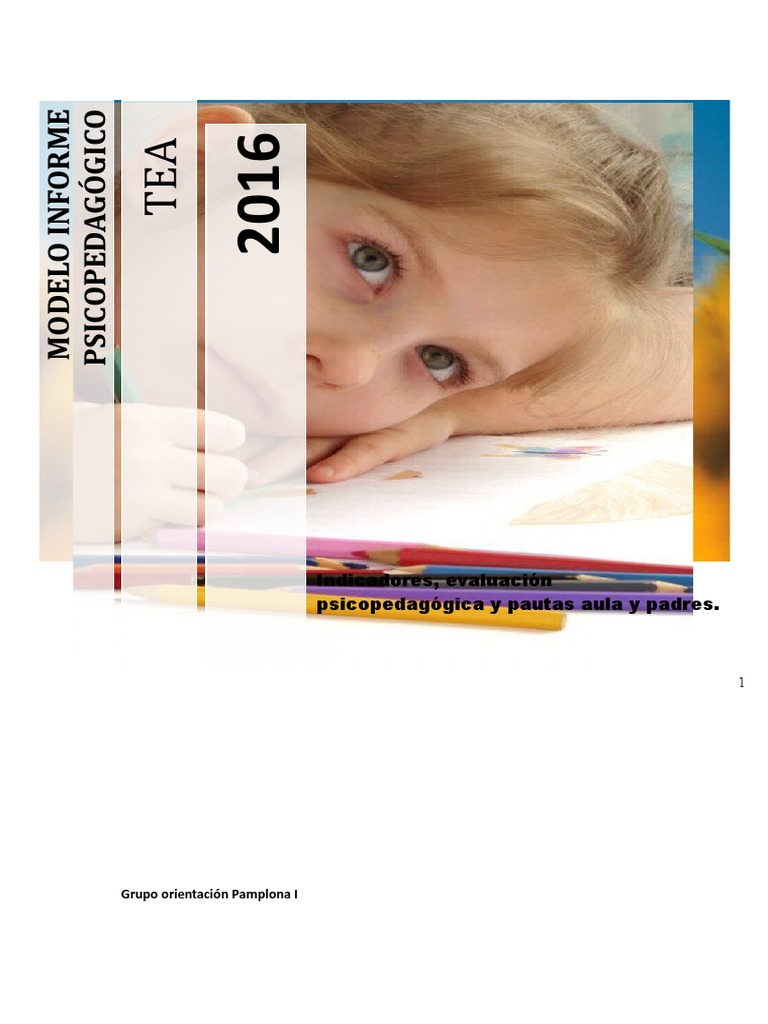 Modelo Informe TEA | PDF | Espectro autista | Síndrome de Asperger