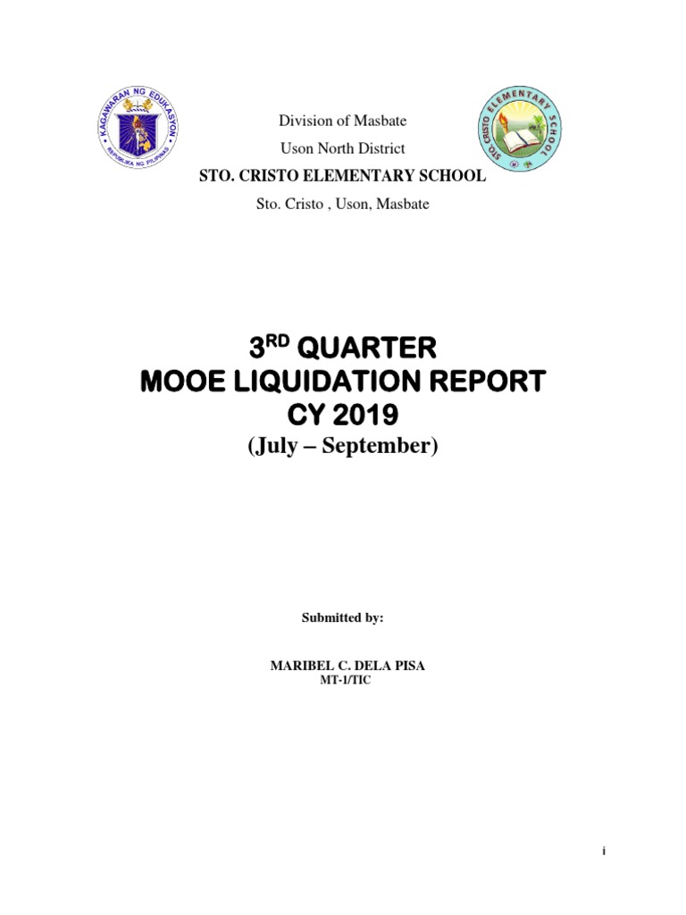 Mooe Cover Page | PDF