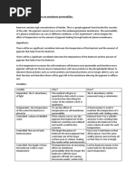 Beetroot Membrane Permeability Experiment | PDF | Cell Membrane ...