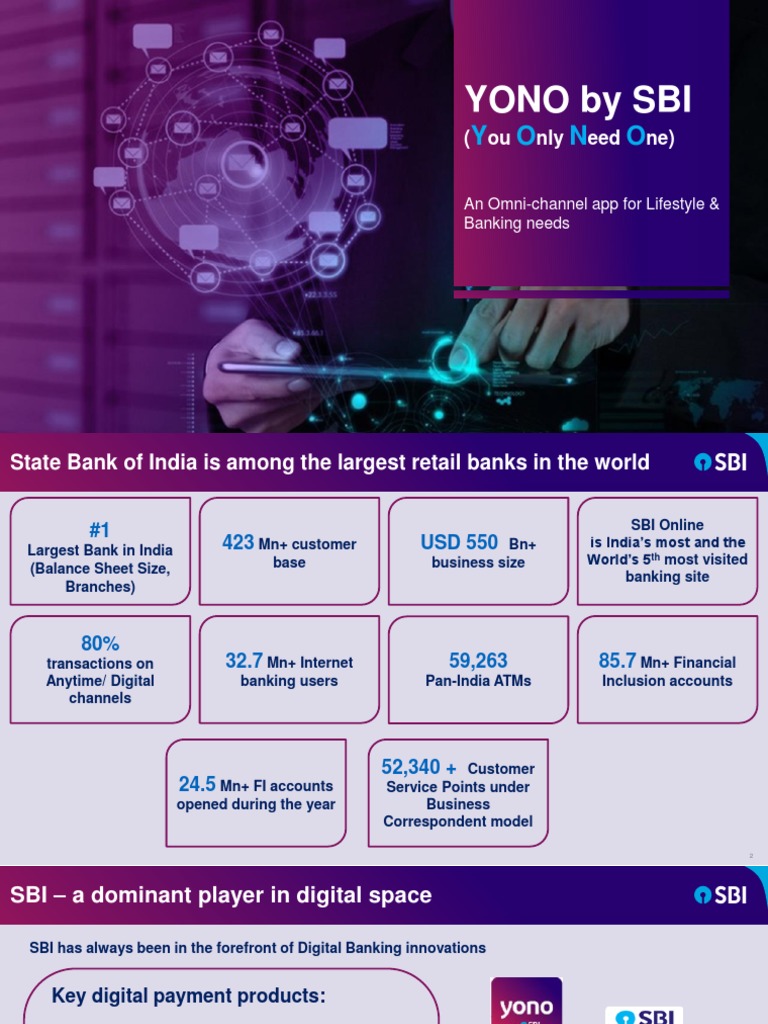 SBI YONO Presentation PDF | PDF | Analytics | Computer Security