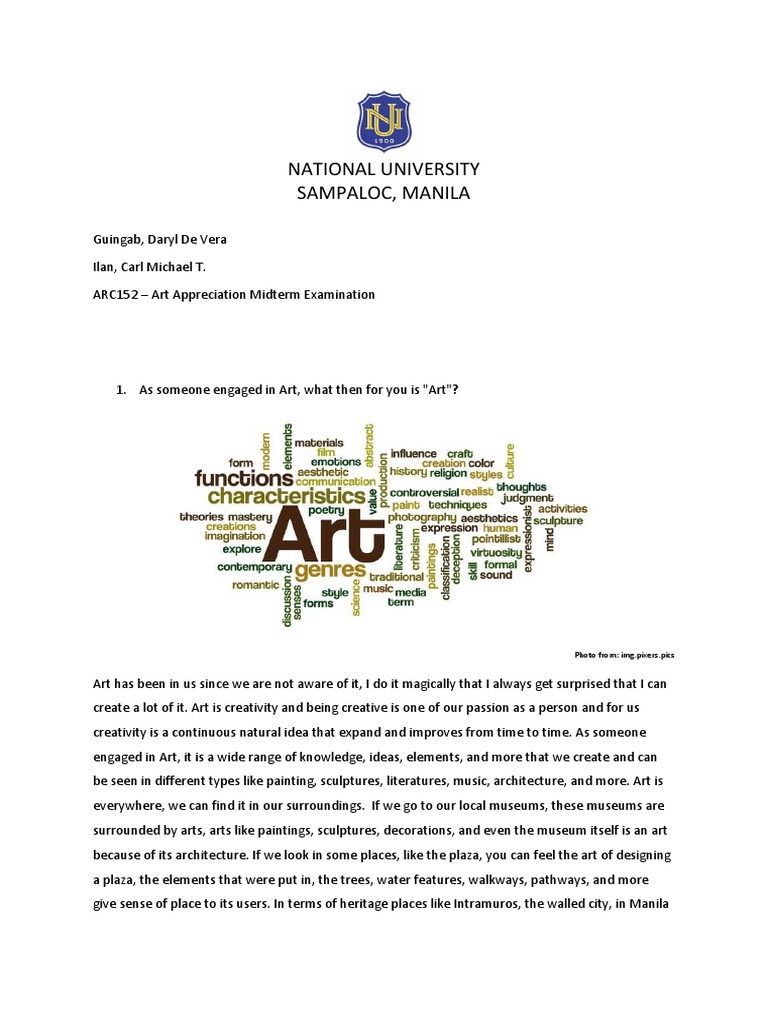 Art Appreciation Midterm Exam | PDF | Cultural Heritage | Historic ...