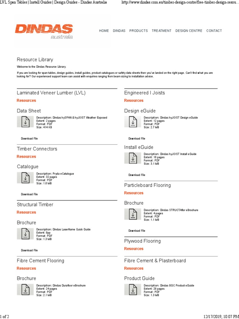 LVL Tables | PDF | Wood | Building Materials