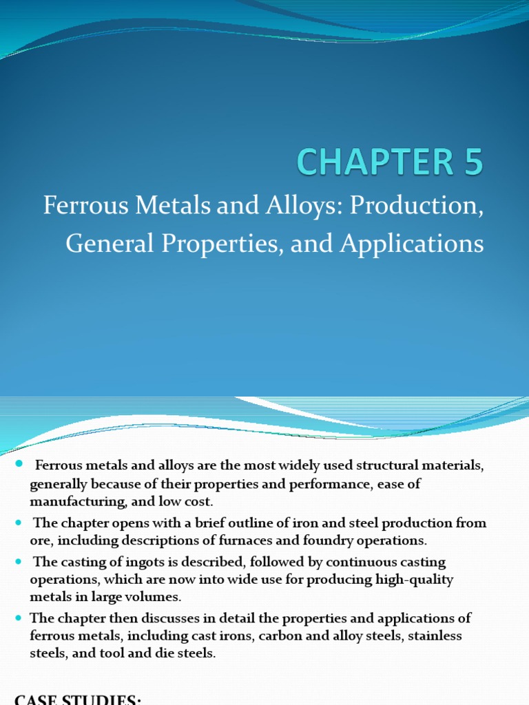 Ferrous Metals: Properties and Uses | PDF | Steelmaking | Steel