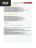 Maps Programs | PDF | Weight Training | Physical Exercise