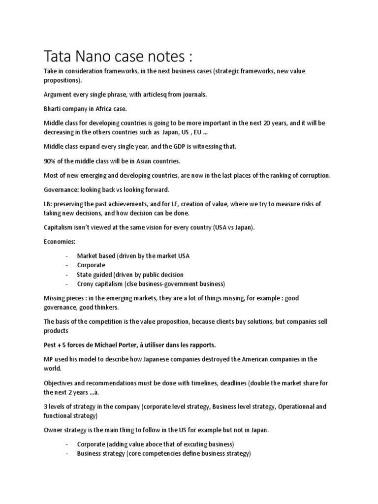 CIE Notes 2509 | PDF | Strategic Management | Business Model