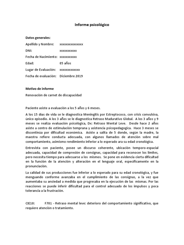 Modelo de Informe | PDF