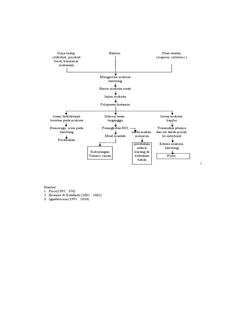 Pathway Gastritis | PDF | Kesehatan Holistik