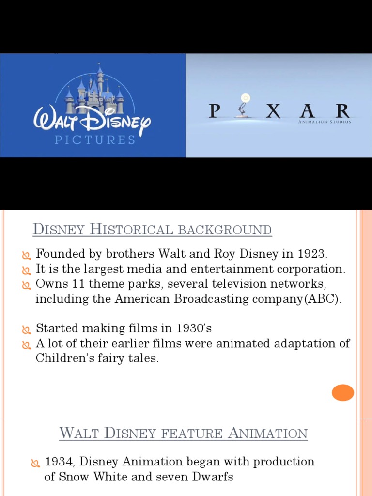Disney Pixar | PDF | Pixar | Walt Disney Animation Studios