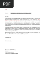 SLIMTEX Factory Visit Request Letter PDF | PDF