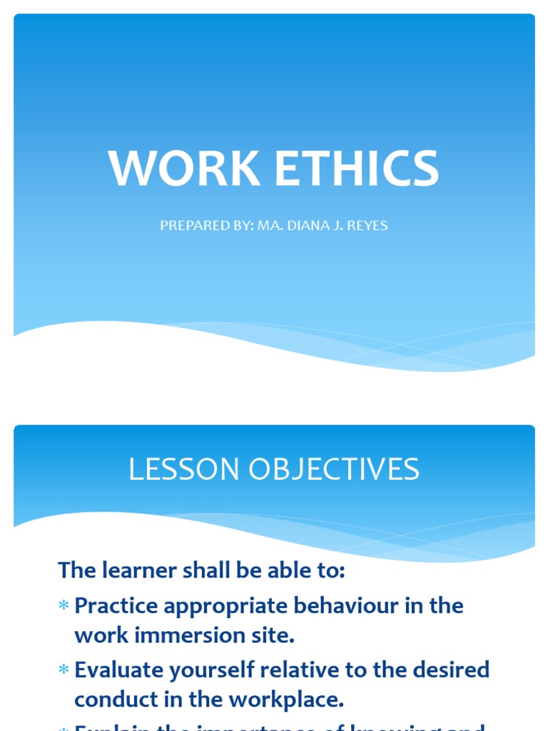 Week 2 PPT Work Immersion | PDF