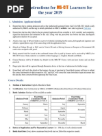 MS-CIT Course Syllabus Overview | PDF | Educational Technology | Learning
