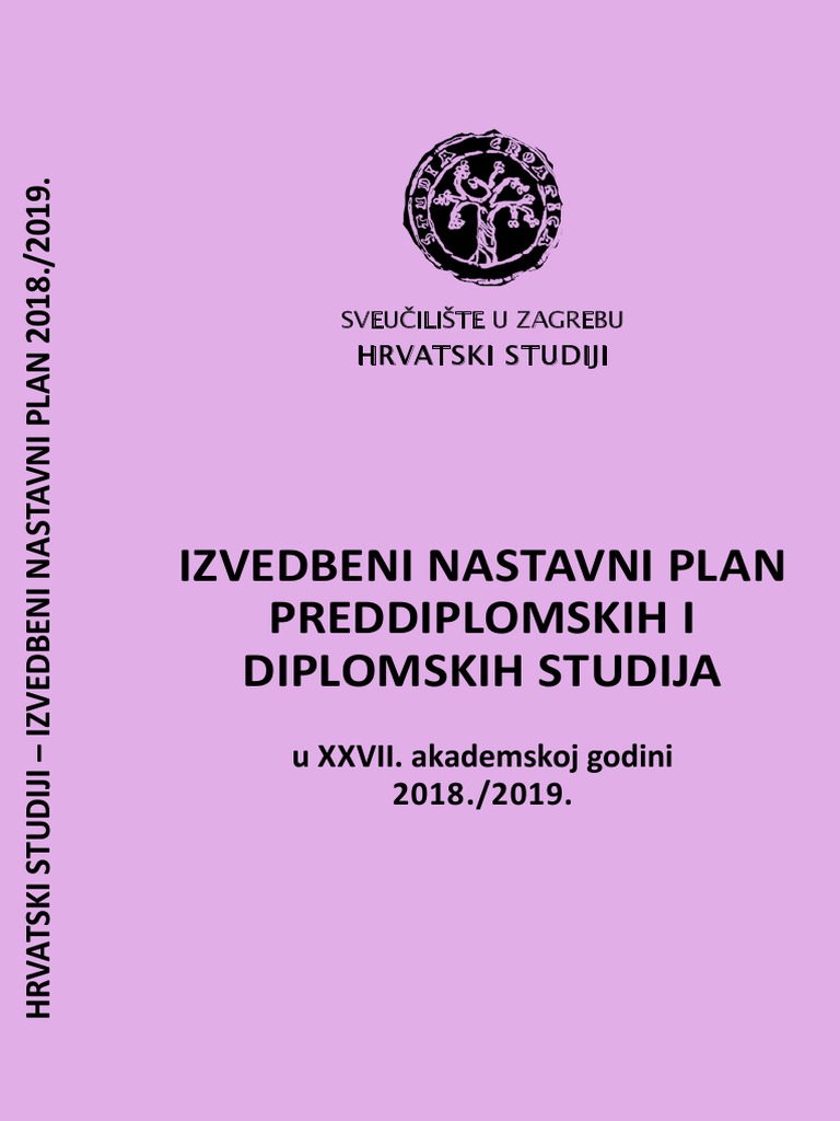 2018-2019 Izvedbeni Nastavni Plan | PDF