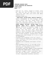 Contoh Akta Perubahan Anggaran Dasar Yayasan | PDF | Hukum | Griya & Taman