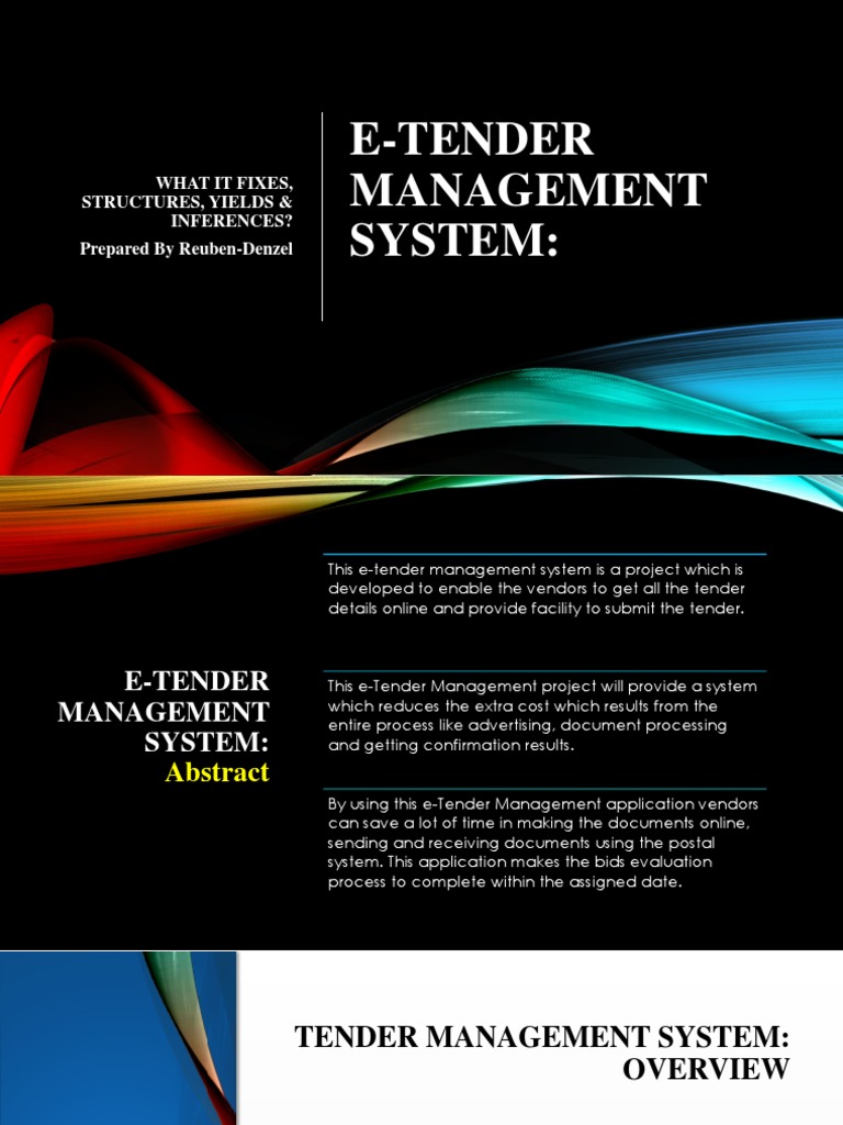 Tender Management System - DZ | PDF | Procurement | Password