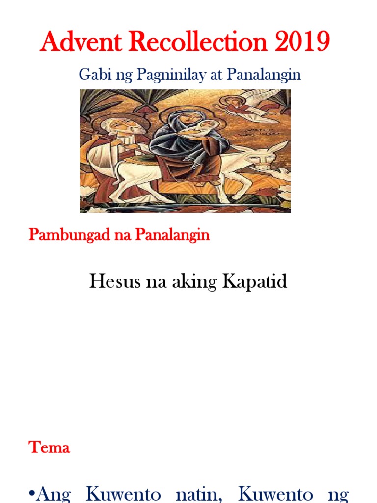 Advent Recollection 2019 | PDF