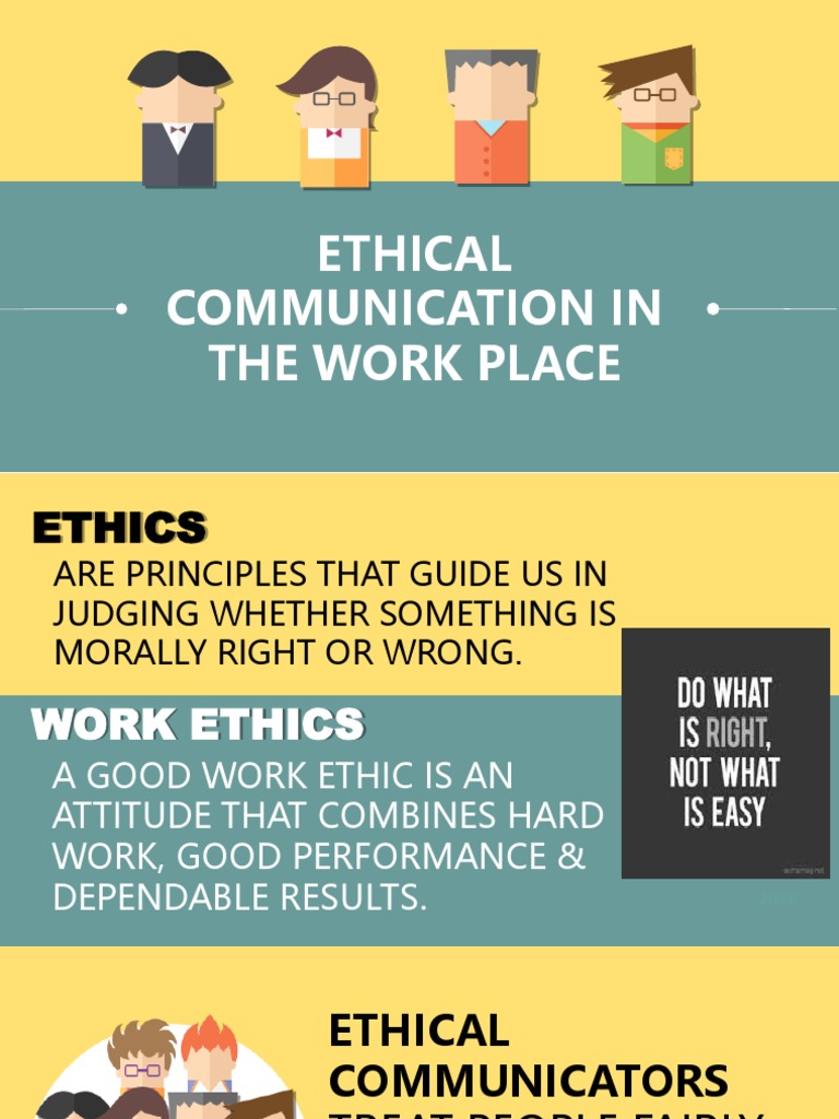 ethical-and-unethical-communication-in-work-place | Morality | Action ...