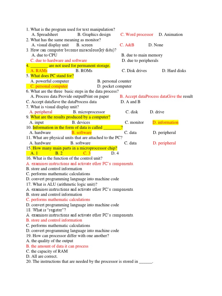 1 | PDF | Central Processing Unit | Personal Computers