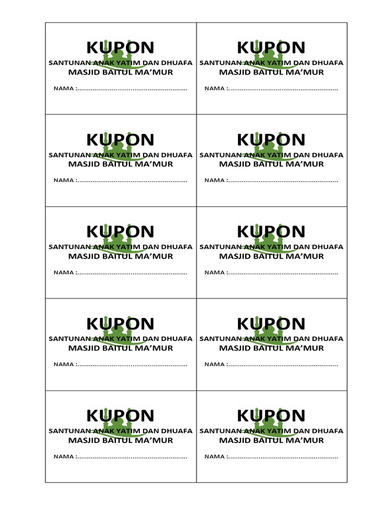 KUPON | PDF