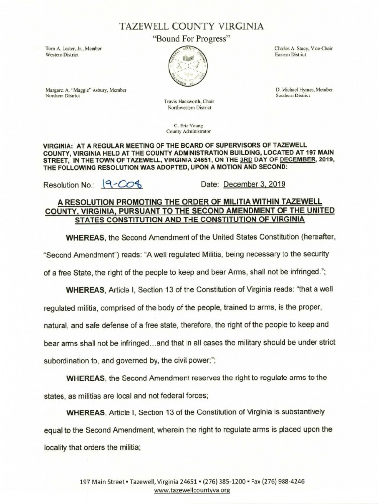 2Nd Amendment Resolutions | PDF