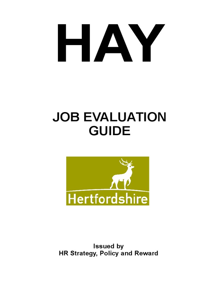 Job Evaluation Guide - Hay Method | PDF | Evaluation | Decision Making