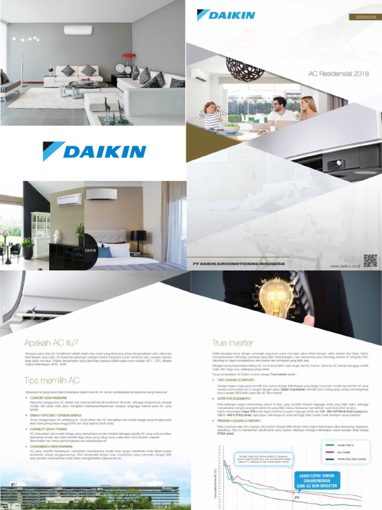 Brosur AC Split Daikin 2018-2019 PDF | PDF