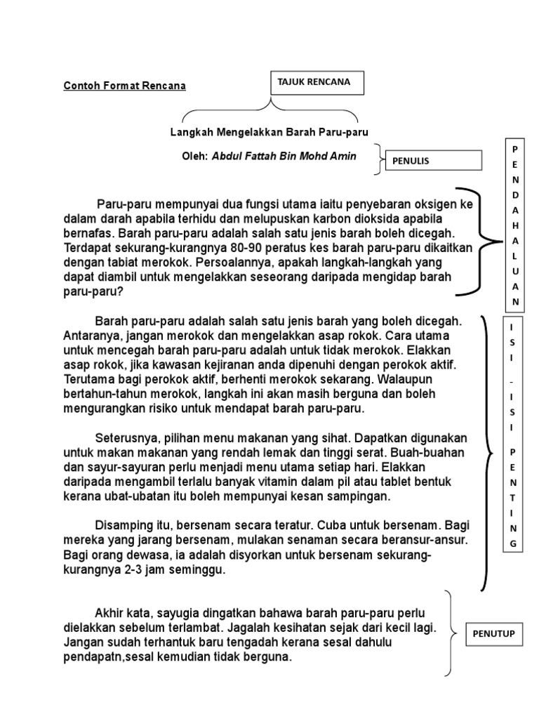 Rencana Barah Paru-Paru T1 | PDF