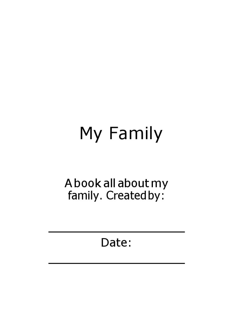 All About My Family | PDF | Wellness