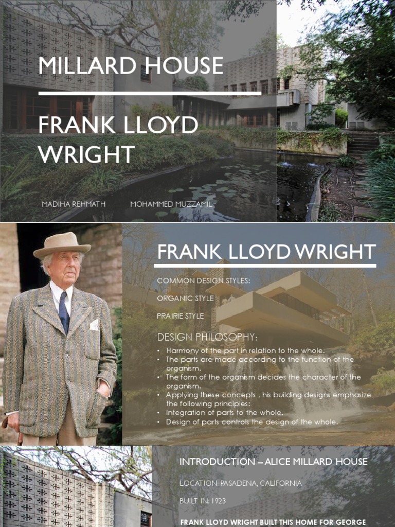 Millard House | PDF | Architectural Design | Architecture